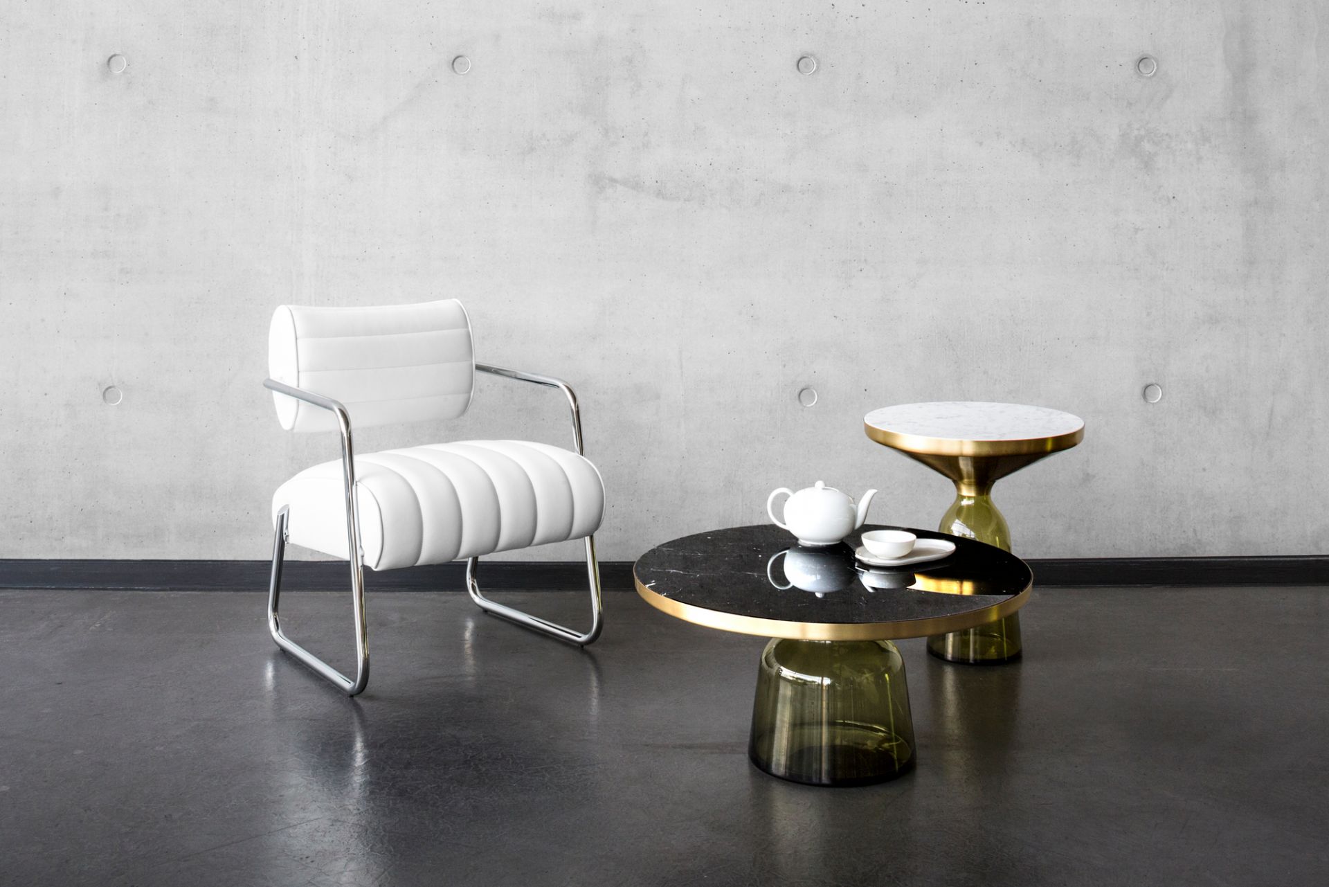 Tabletop Marble for Bell Side Table Side Table ClassiCon Marble Nero Marquina CLASSICON MARMOR NERO MAR